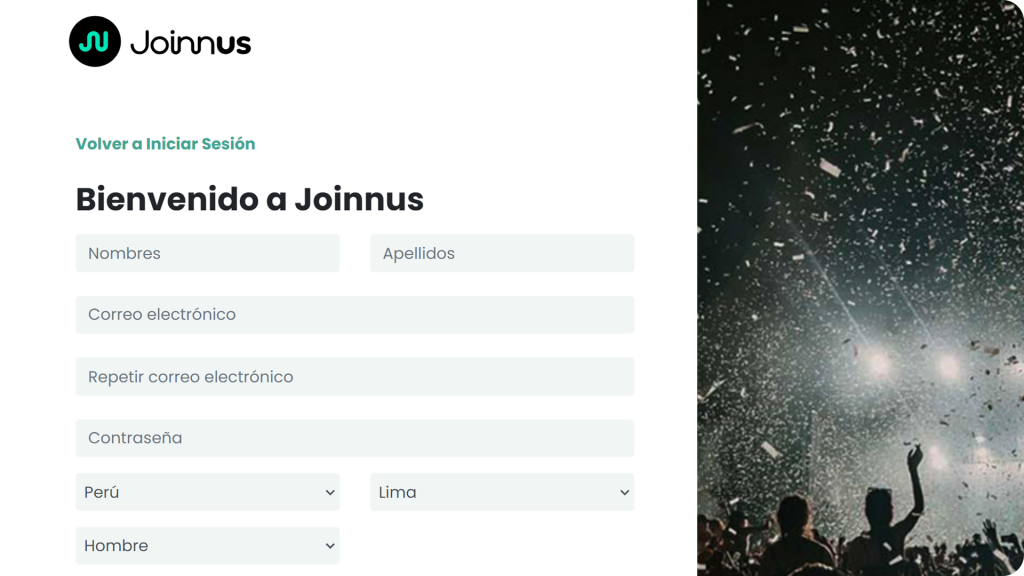 ¡Así puedes registrarte en Joinnus para acceder a tus eventos favoritos ...