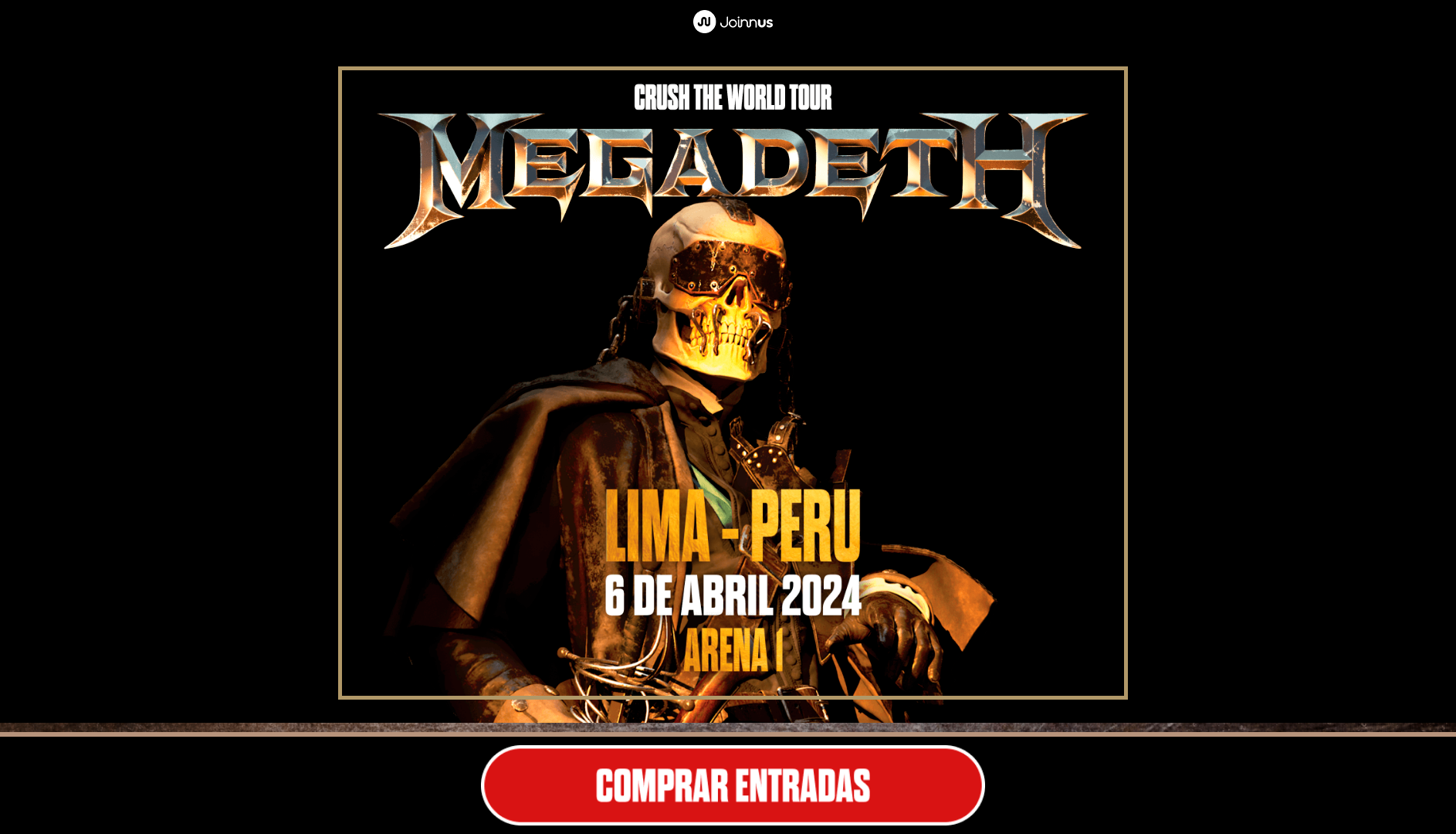 Megadeth en Lima: ¡Así puedes comprar tus entradas para el concierto! - Blog Joinnus
