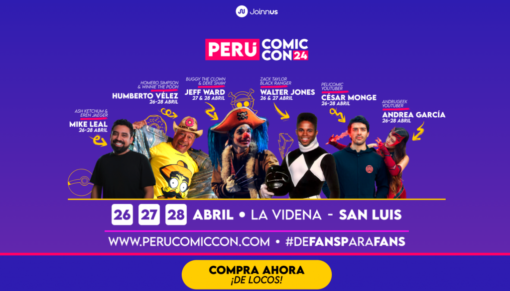 Perú Comic Con 2024: ¡Así puedes comprar tus entradas para el evento ...