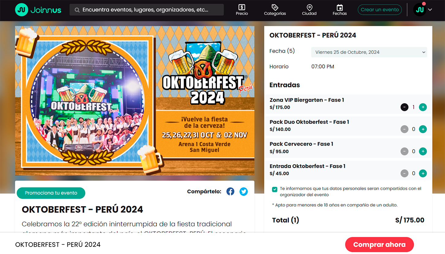 Oktoberfest Perú 2024: ¡Así puedes comprar tus entradas para el festival cervecero! - Blog Joinnus