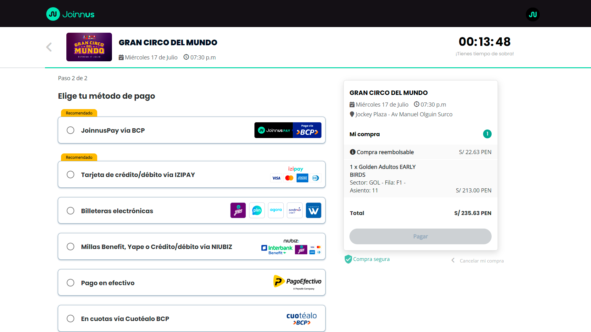Gran Circo del Mundo 2024: ¡Te enseñamos cómo comprar tus entradas paso a paso! - Blog Joinnus