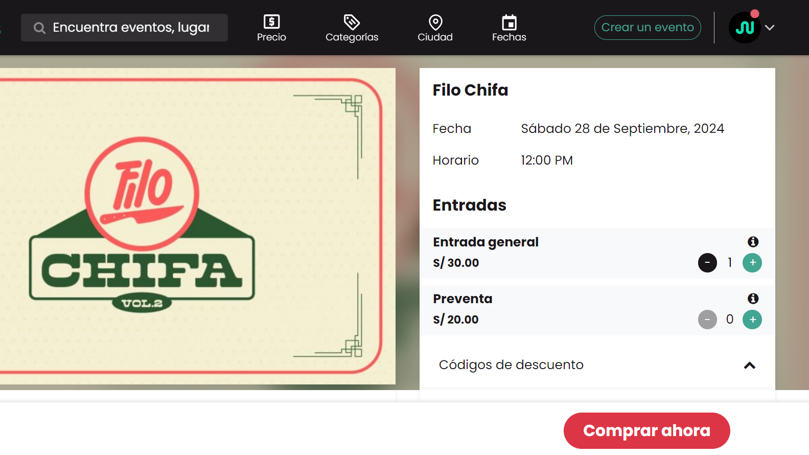 Filo Chifa 2024: ¡Te enseñamos cómo comprar tus entradas paso a paso ...