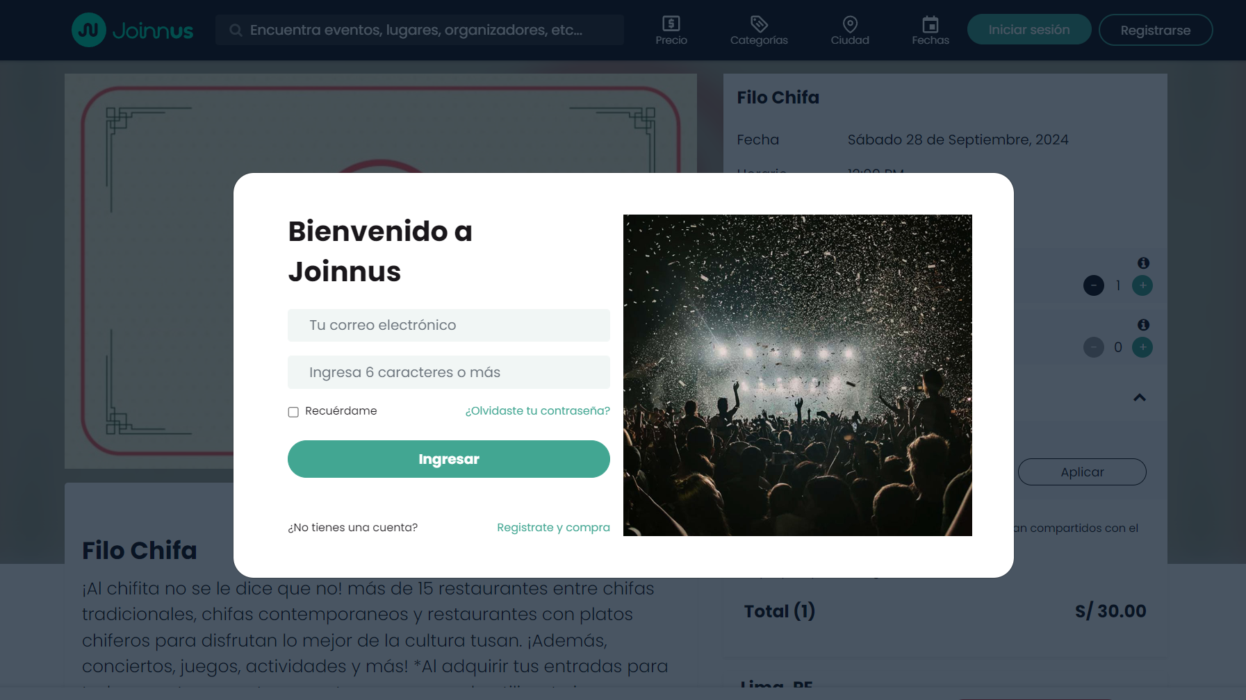 Filo Chifa 2024: ¡Te enseñamos cómo comprar tus entradas paso a paso ...