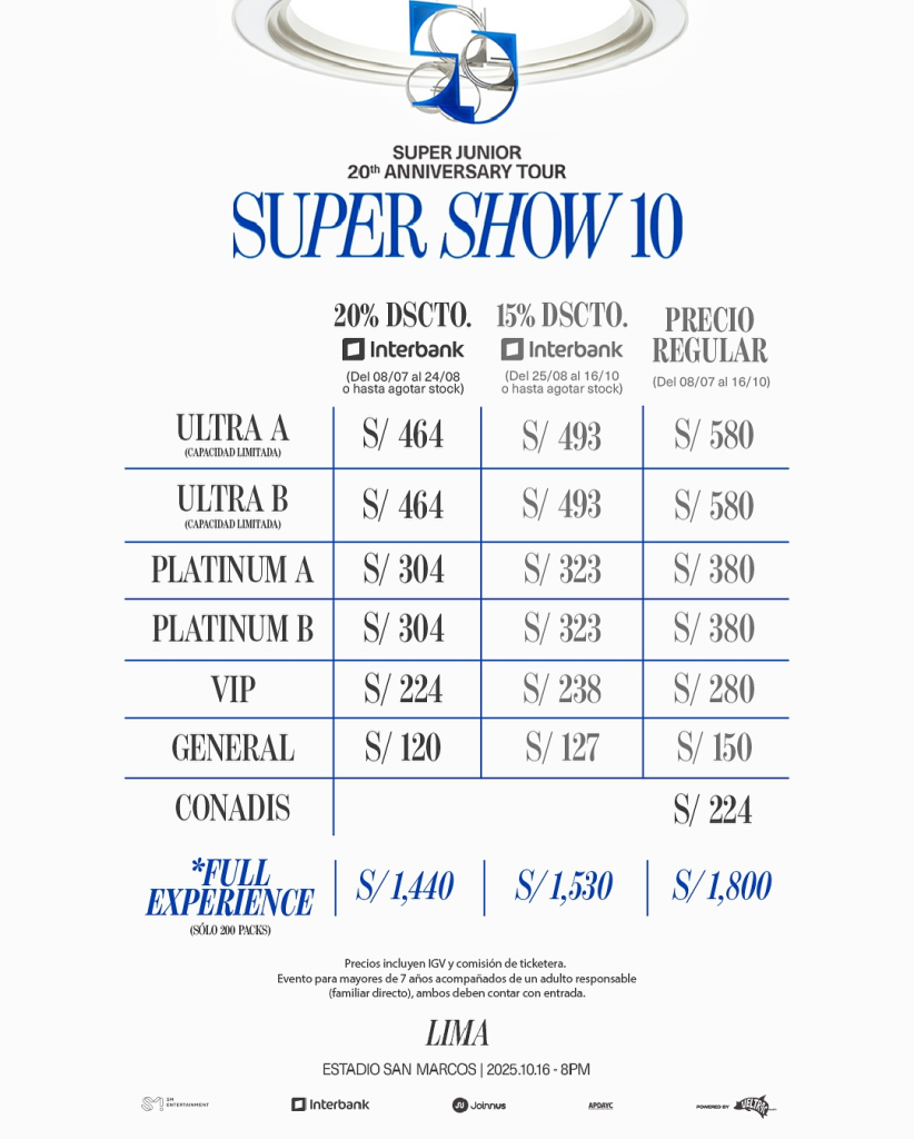 Super Junior regresa a Lima este 2025 con su gira mundial 20th Anniversary Tour - Blog Joinnus